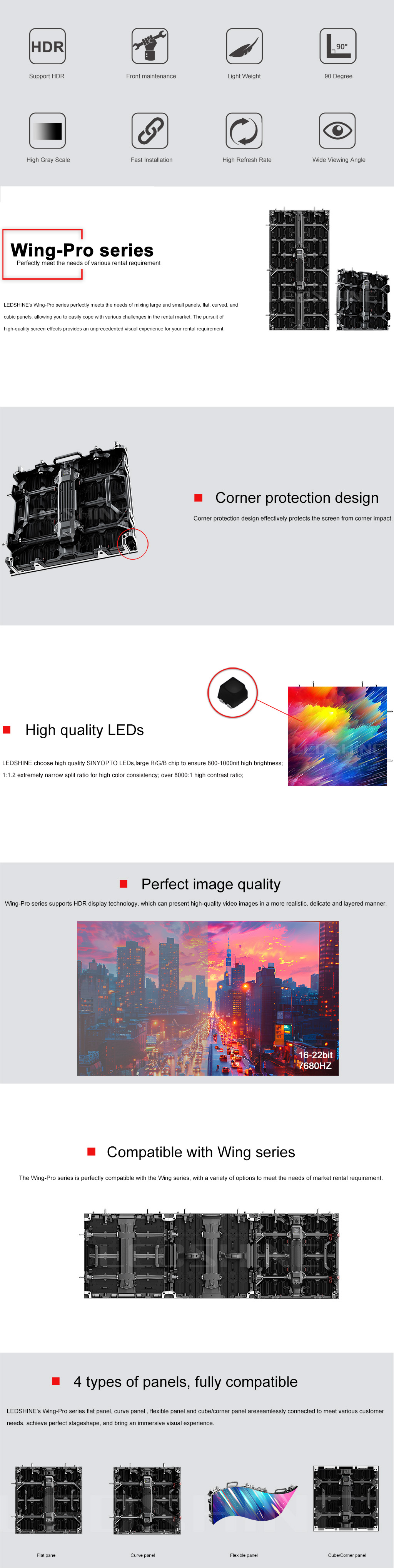 Wing-Pro Series-Rental-LEDSHINE - LED Display | LED Video Wall | LED Screen